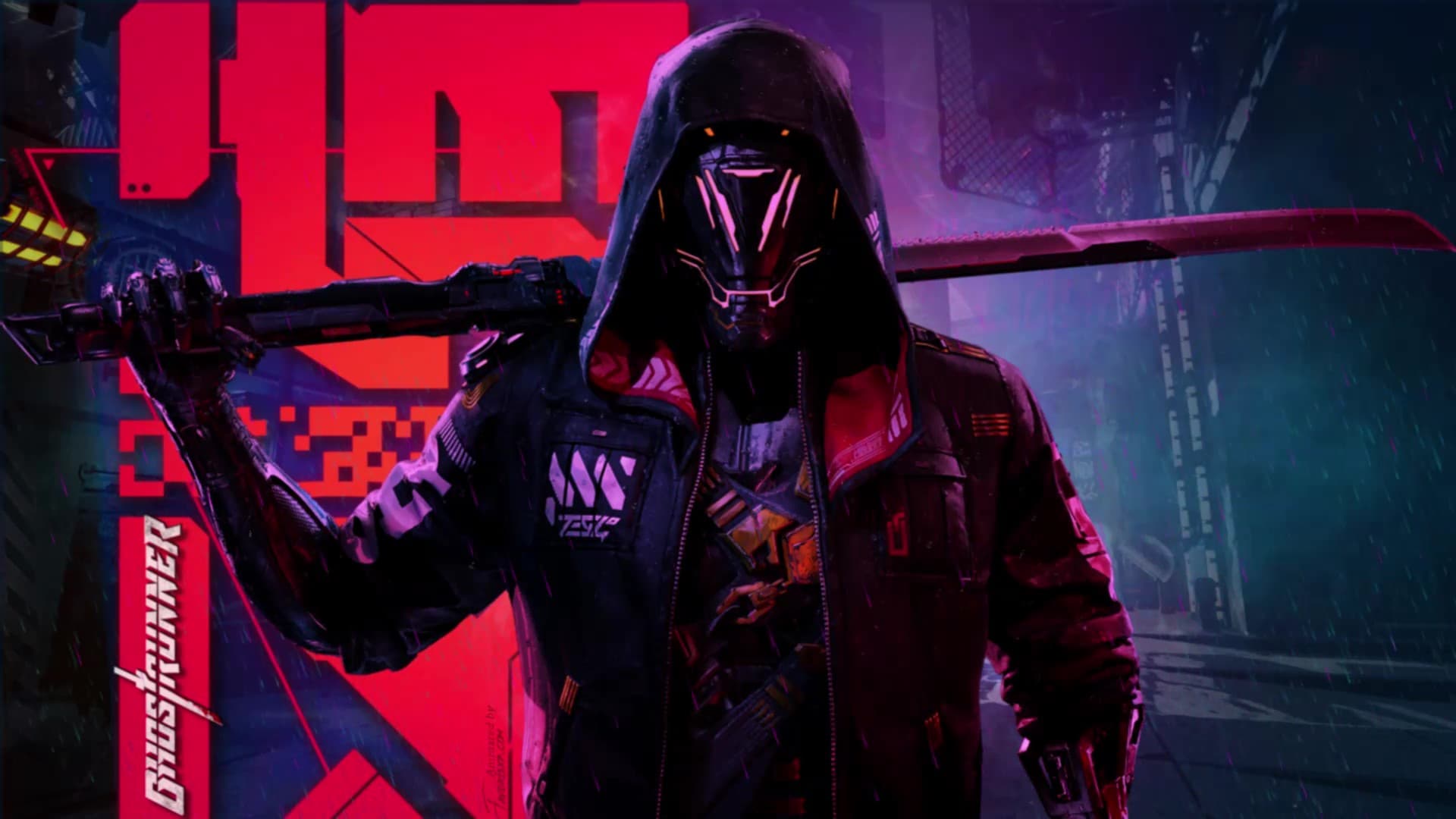 Fonds d'écran animés de Ghostrunner à télécharger sur votre PC.